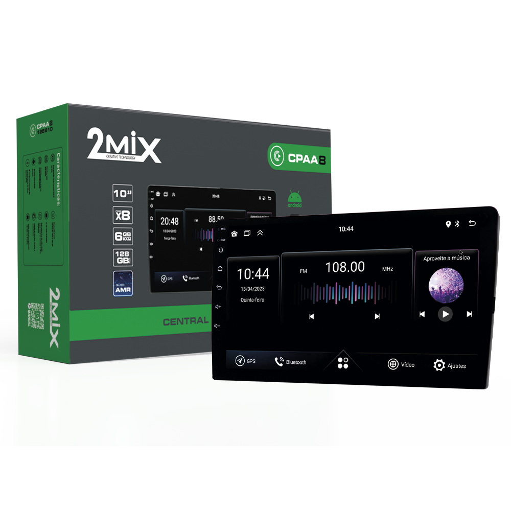 CENTRAL MULTIMIDIA 2MIX ANDROID 10" CPAA8 128GB - 2 MiX