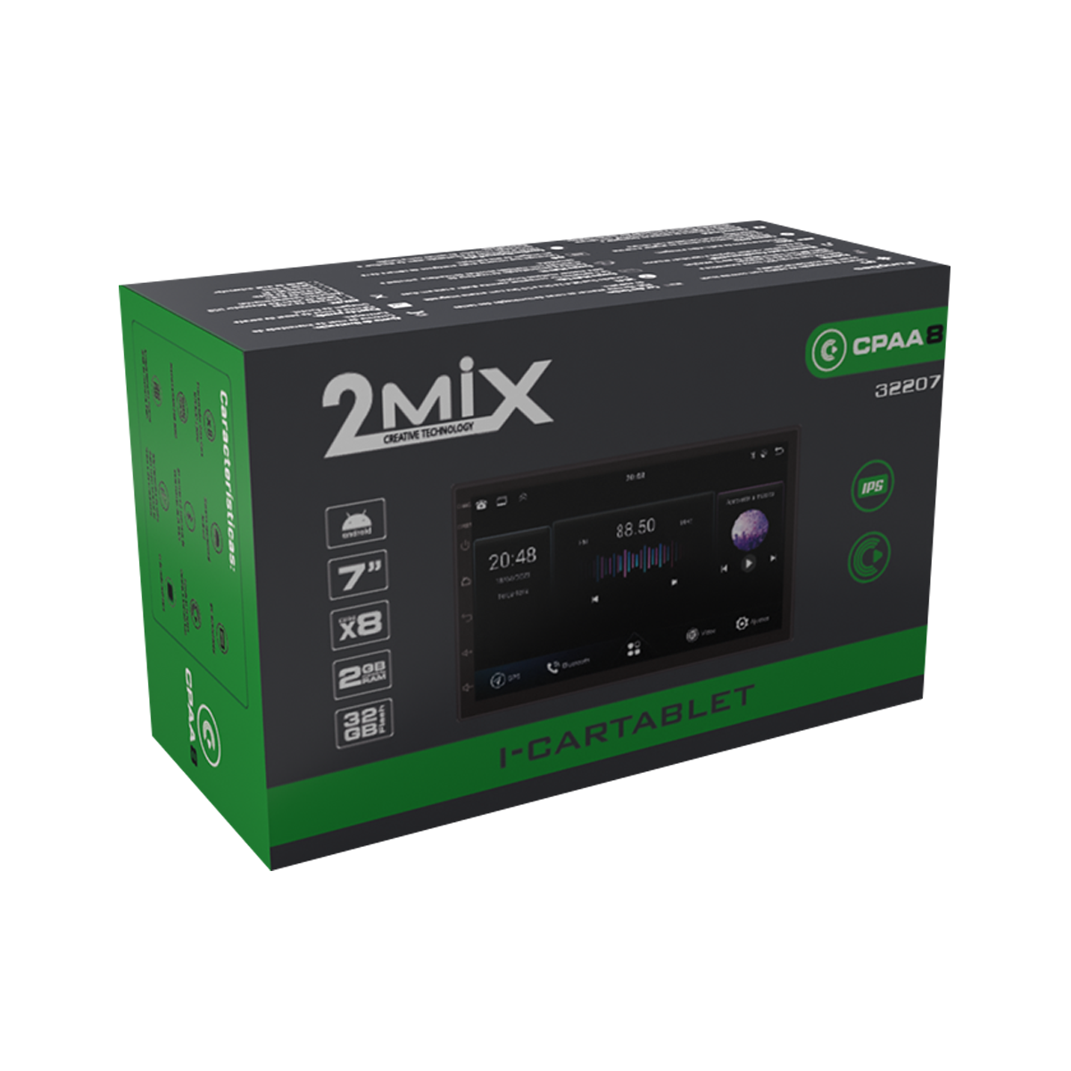 CENTRAL MULTIMIDIA 2MIX ANDROID 7" CPAA8 - 2 MiX