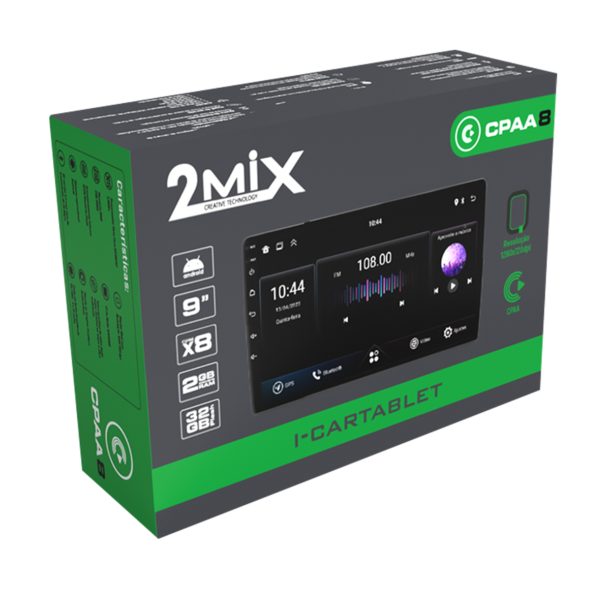 CENTRAL MULTIMIDIA 2MIX ANDROID 9" CPAA8 32GB - 2 MiX